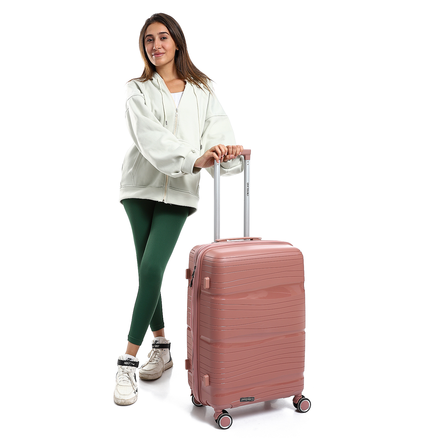 CROSSLAND CABIN SIZE Double Expandable Zipper LUGGAGE - 20 Inch - CROSSLAND