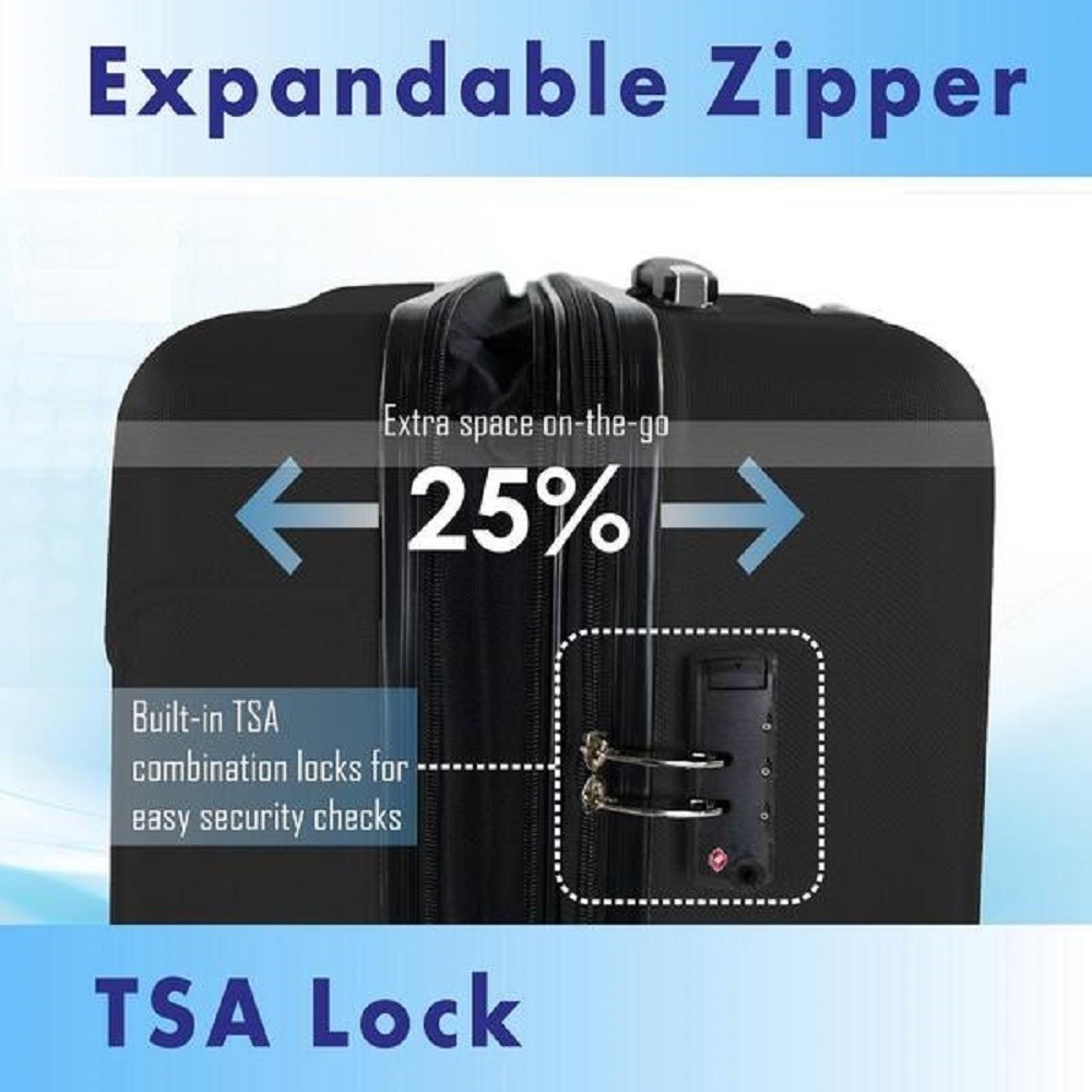 CROSSLAND 3 Pieces Set Of Unbreakable Trolley Luggage Suitcases - CROSSLAND